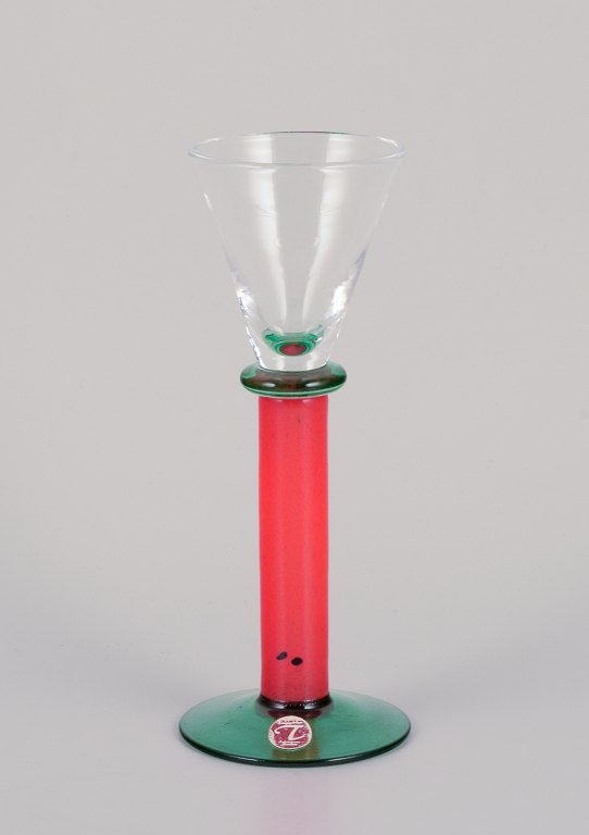 Margareta Hennix for Reijmyre, Sweden. A set of four schnapps glasses ...