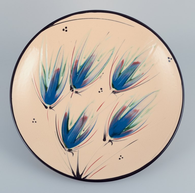 Heidi Fournier for Kähler, Denmark. Large ceramic bowl. Floral motifs ...