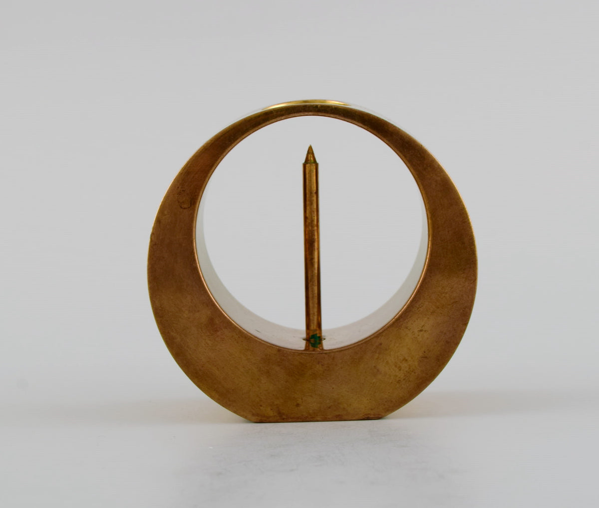 Arthur Pe for Kolbäck. Rare modernist brass candlestick. Swedish desig ...