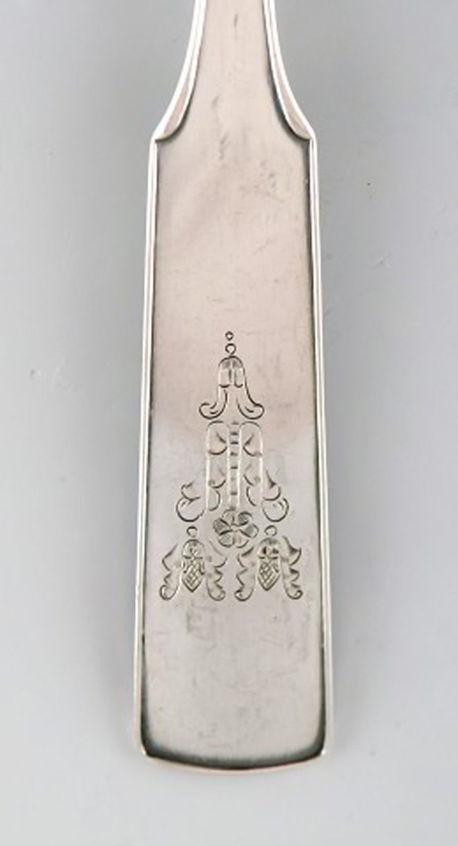 Hans Hansen silverware number 2. butter spoon/small sauce spoon in all ...