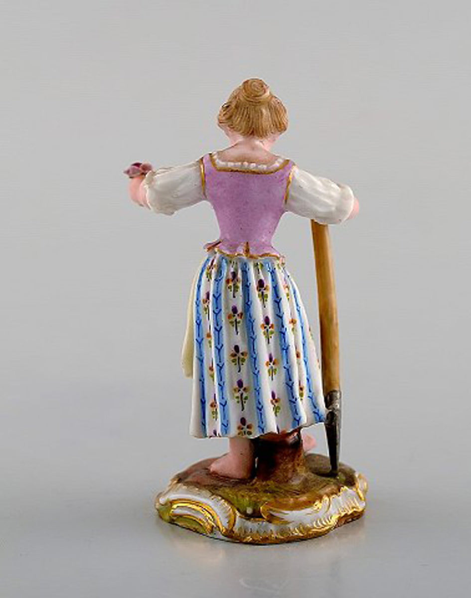 Rare antique Meissen miniature figure after Johann Joachim Kändler in ...