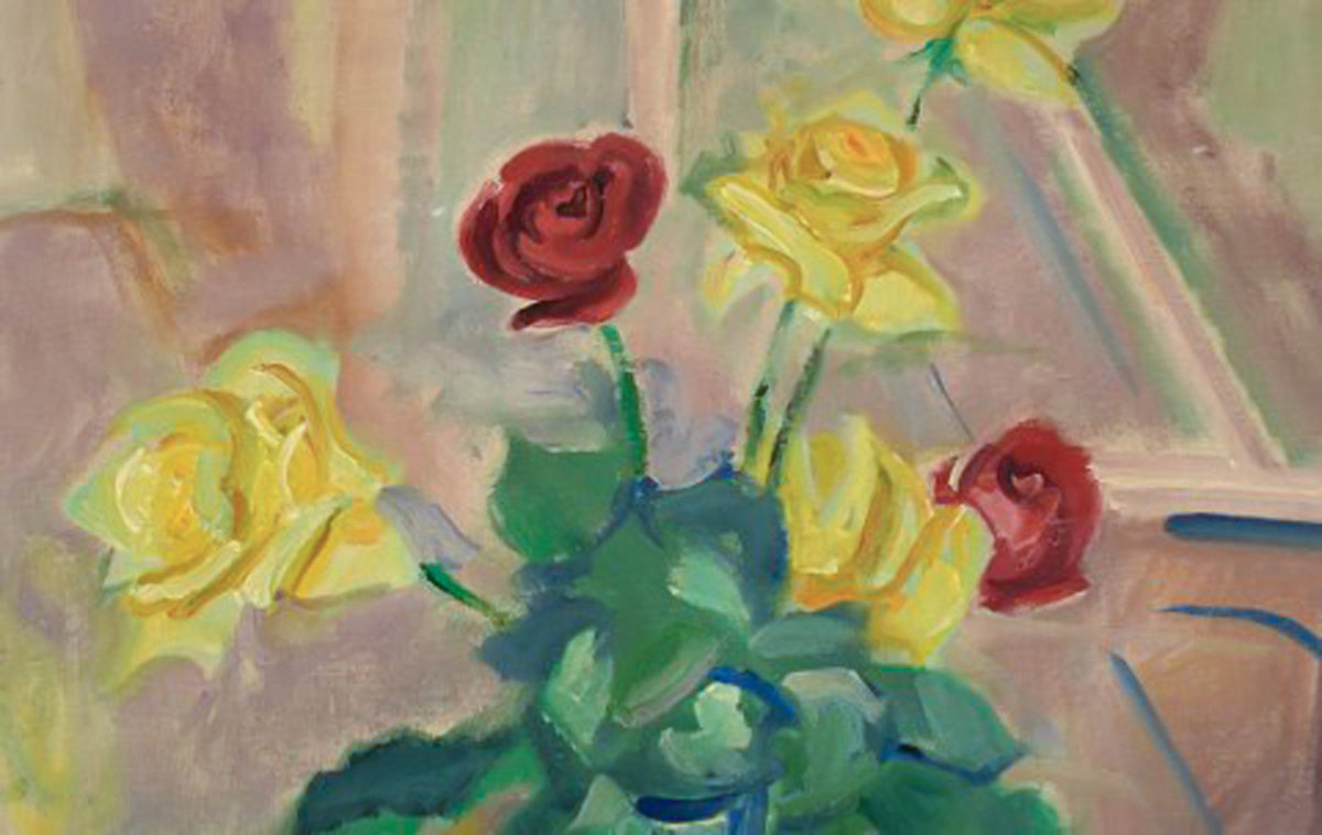 Albert Naur (b.1889, 1973) Danish painter. Modernist arrangement with ...