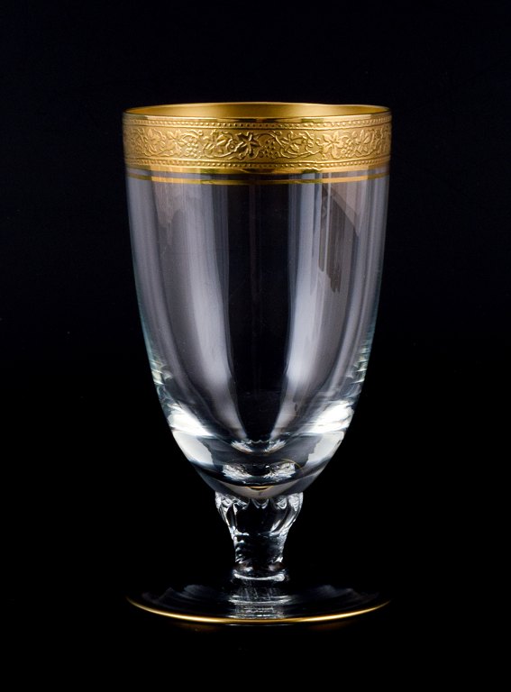 Rimpler Kristall, Zwiesel, Germany, six hand blown crystal drinking gl ...